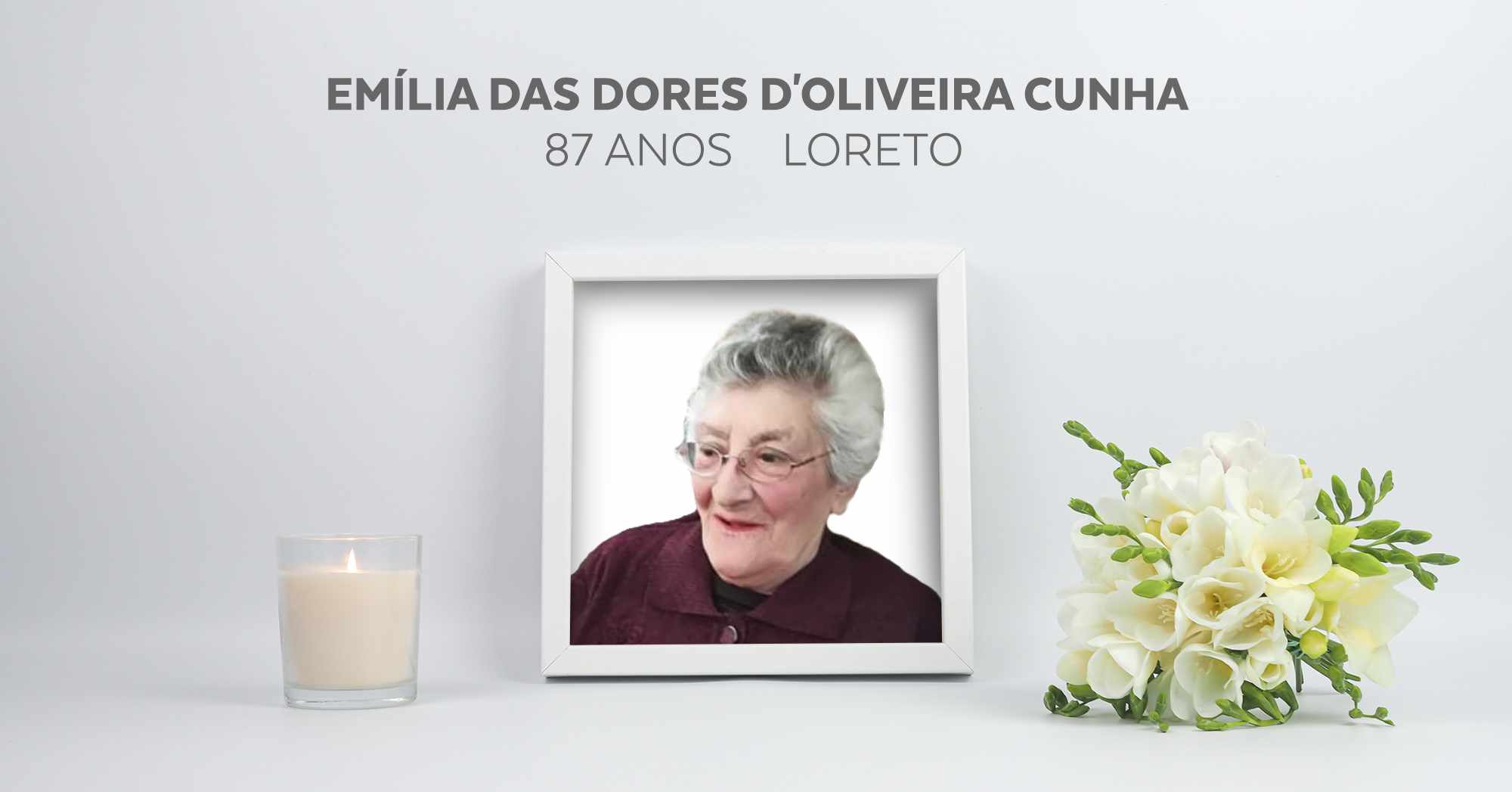Emília das Dores D'Oliveira Cunha - Funerária Boiça